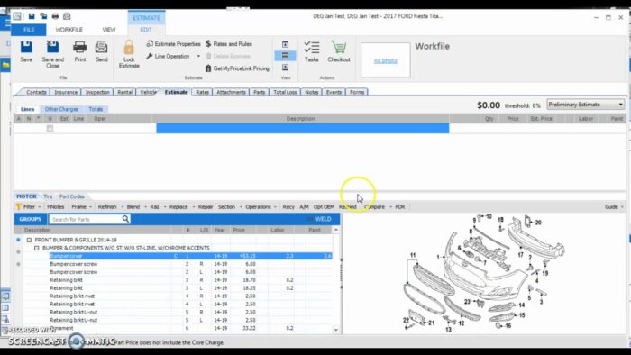 CCC- Estimating Sequence – Society of Collision Repair Specialists