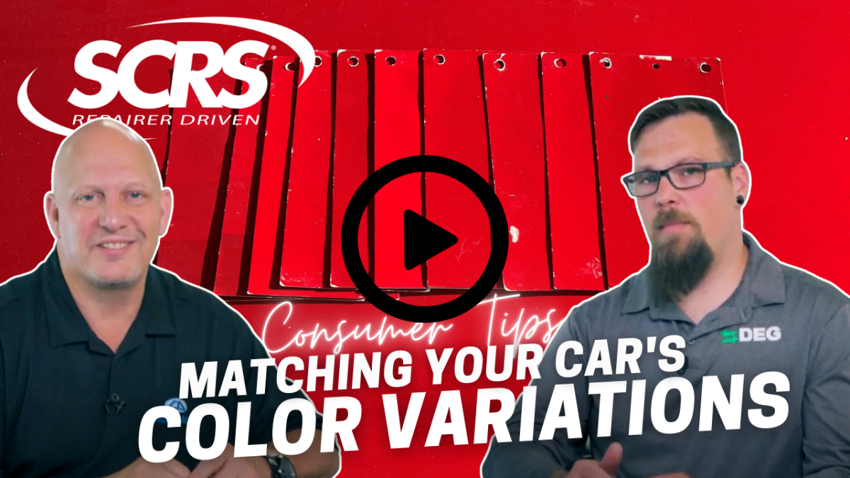 SCRS Quick Tip: Consumer Tip: Matching your car’s color variations ...
