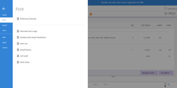 Estimating Tip – CCC – Print Preview Workfile – Society of Collision ...